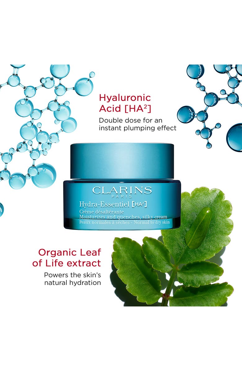 Clarins Hydra-Essentiel Silky Moisturizer with Double Hyaluronic Acid ...