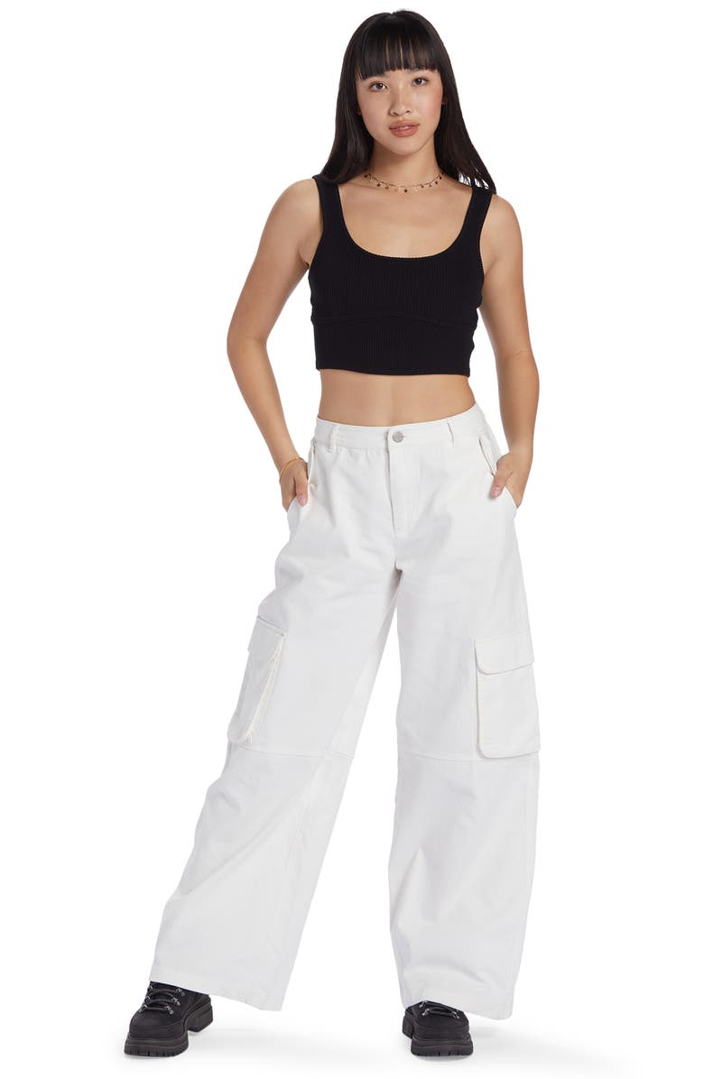 Roxy x Chloe Kim High Waist Wide Leg Cargo Pants | Nordstromrack