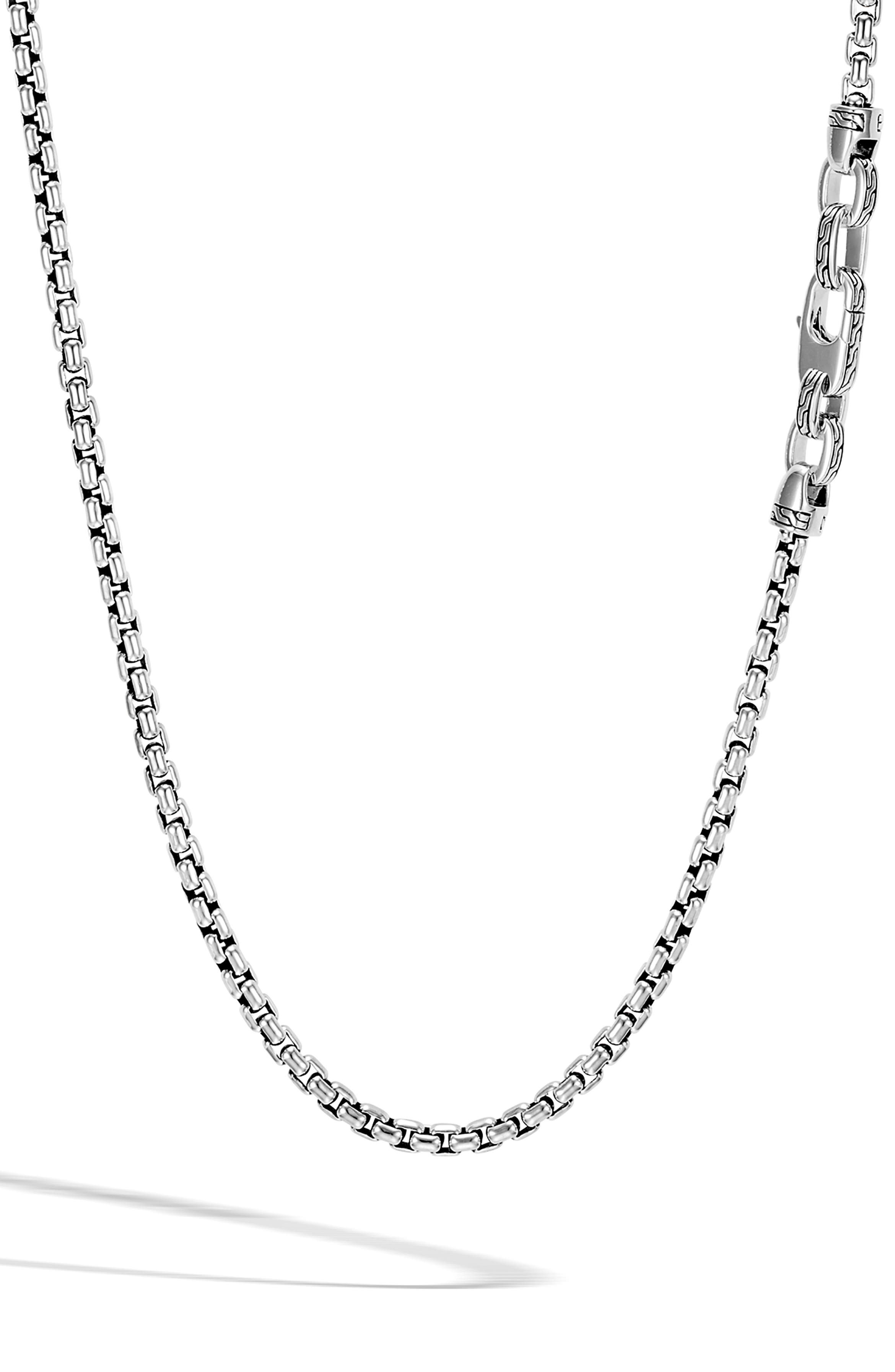 John Hardy Men's Box Chain Sterling Silver Necklace | Nordstrom John Hardy Men's Box Chain Sterling Silver Necklace | Nordstrom