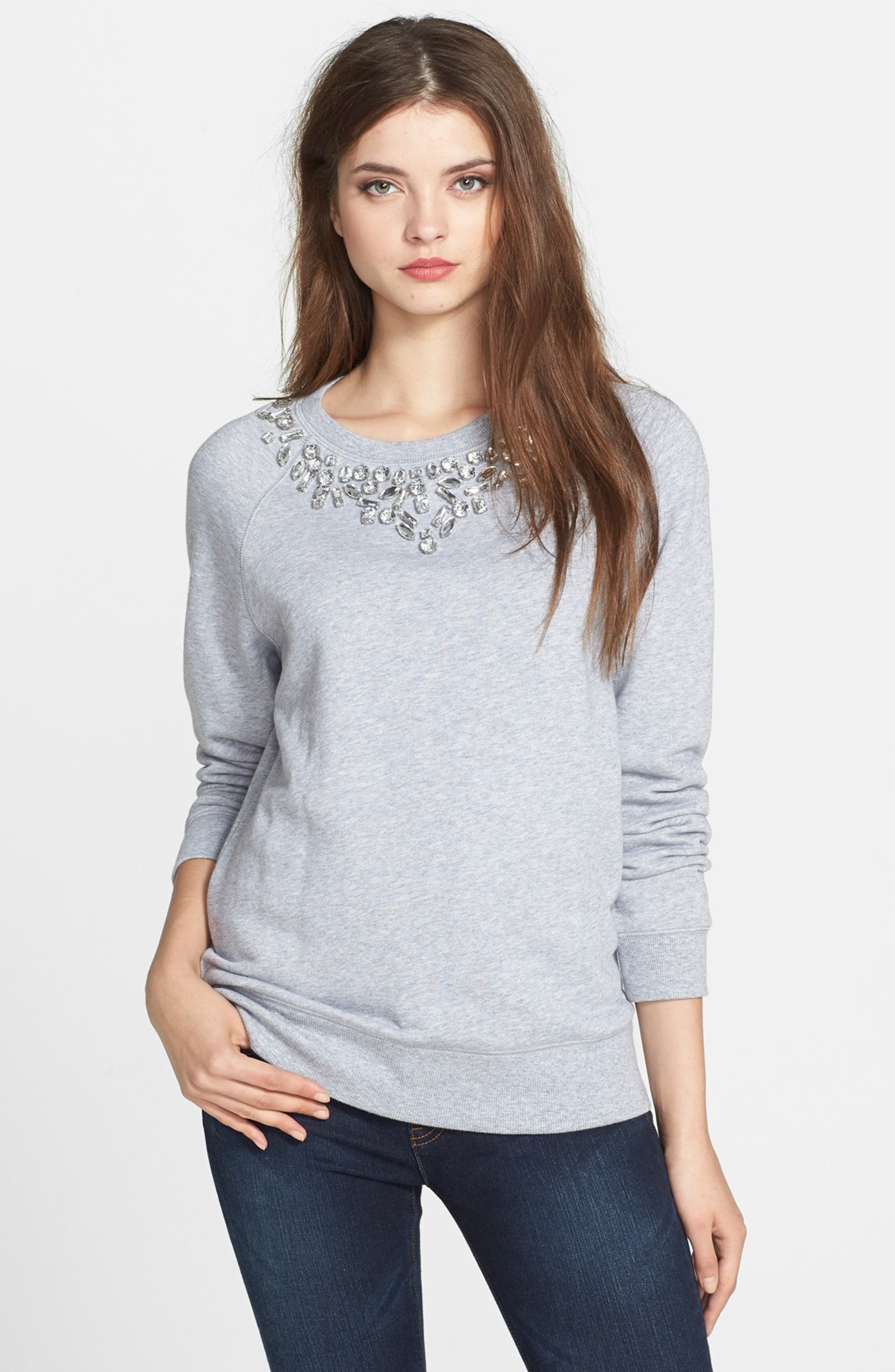 Michael Michael Kors Embellished Crewneck Sweatshirt Nordstrom