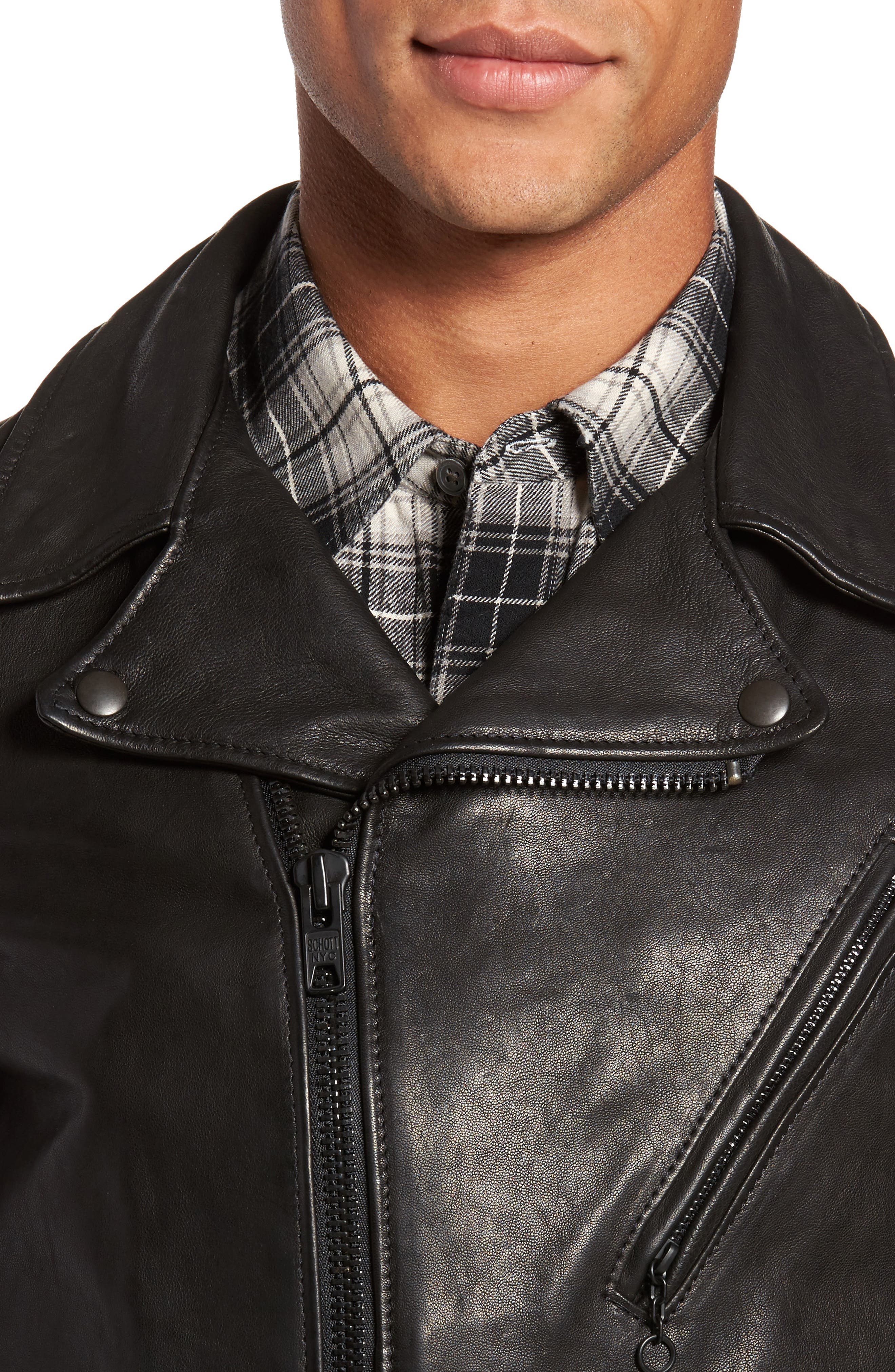 Schott NYC Leather Moto Jacket | Nordstrom