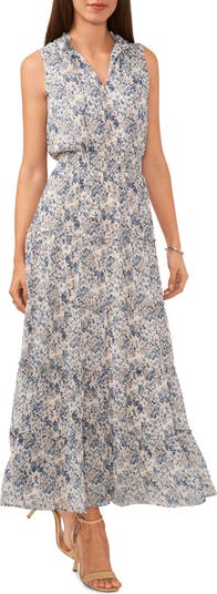 Halogen® Sleeveless Tiered Maxi Dress | Nordstrom