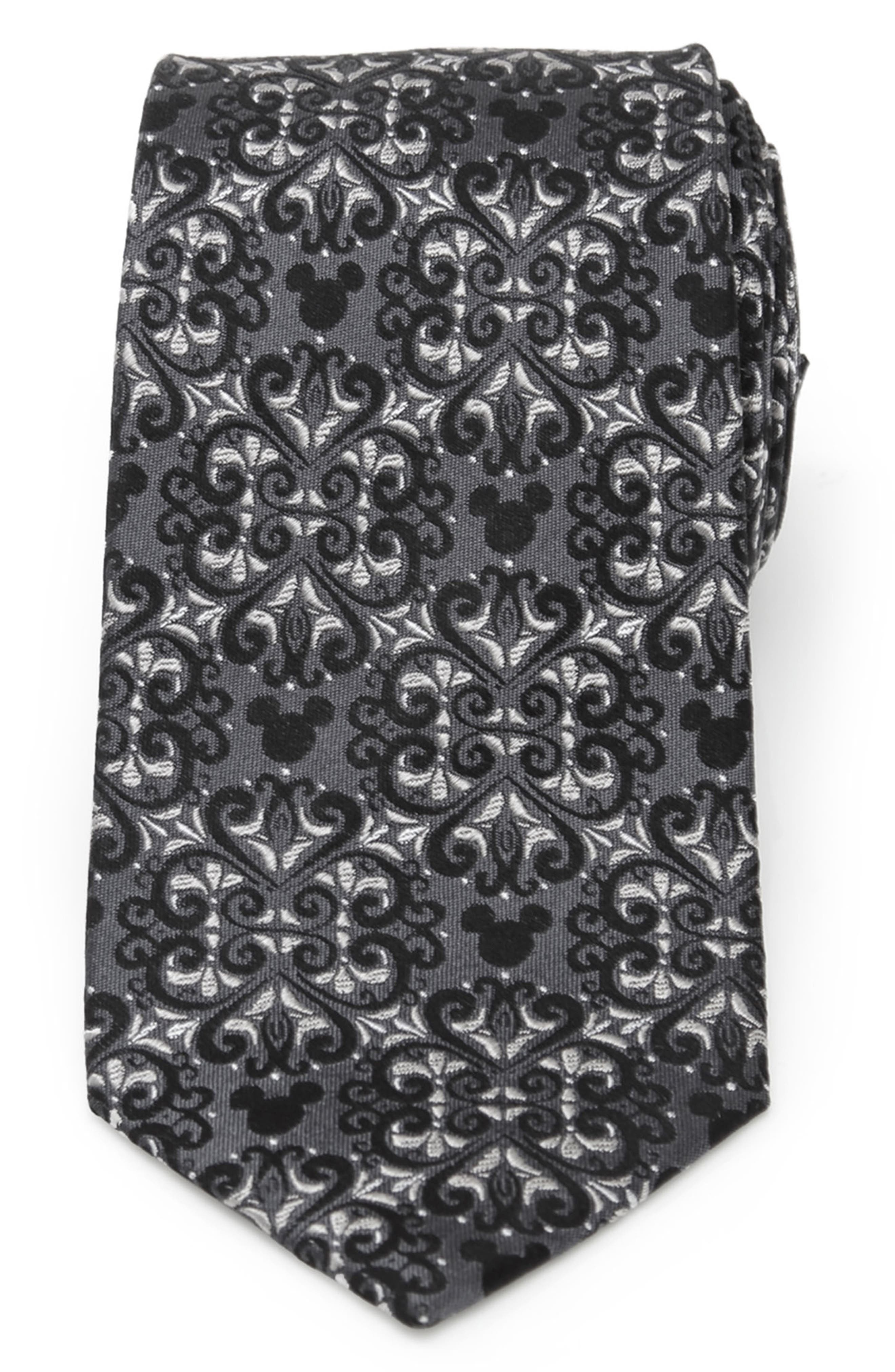 Cufflinks, Inc. x Disney Mickey Mouse Damask Tile Silk Tie | Nordstrom