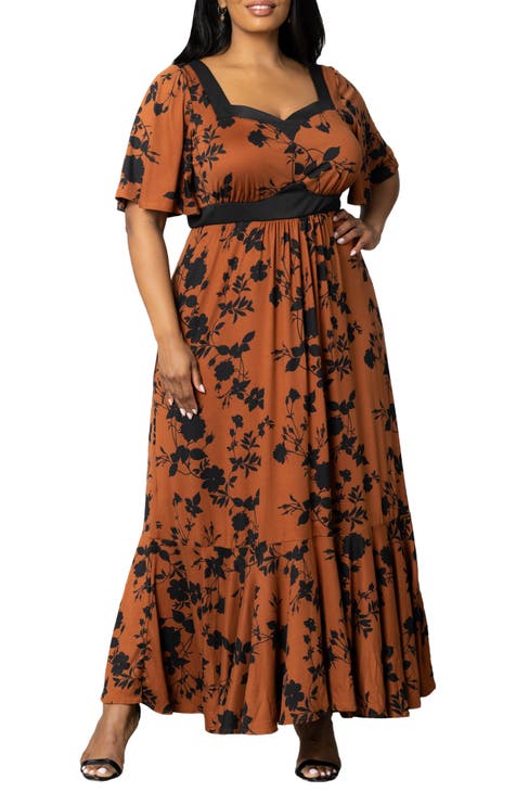 Icon Floral Maxi Dress (Plus Size)