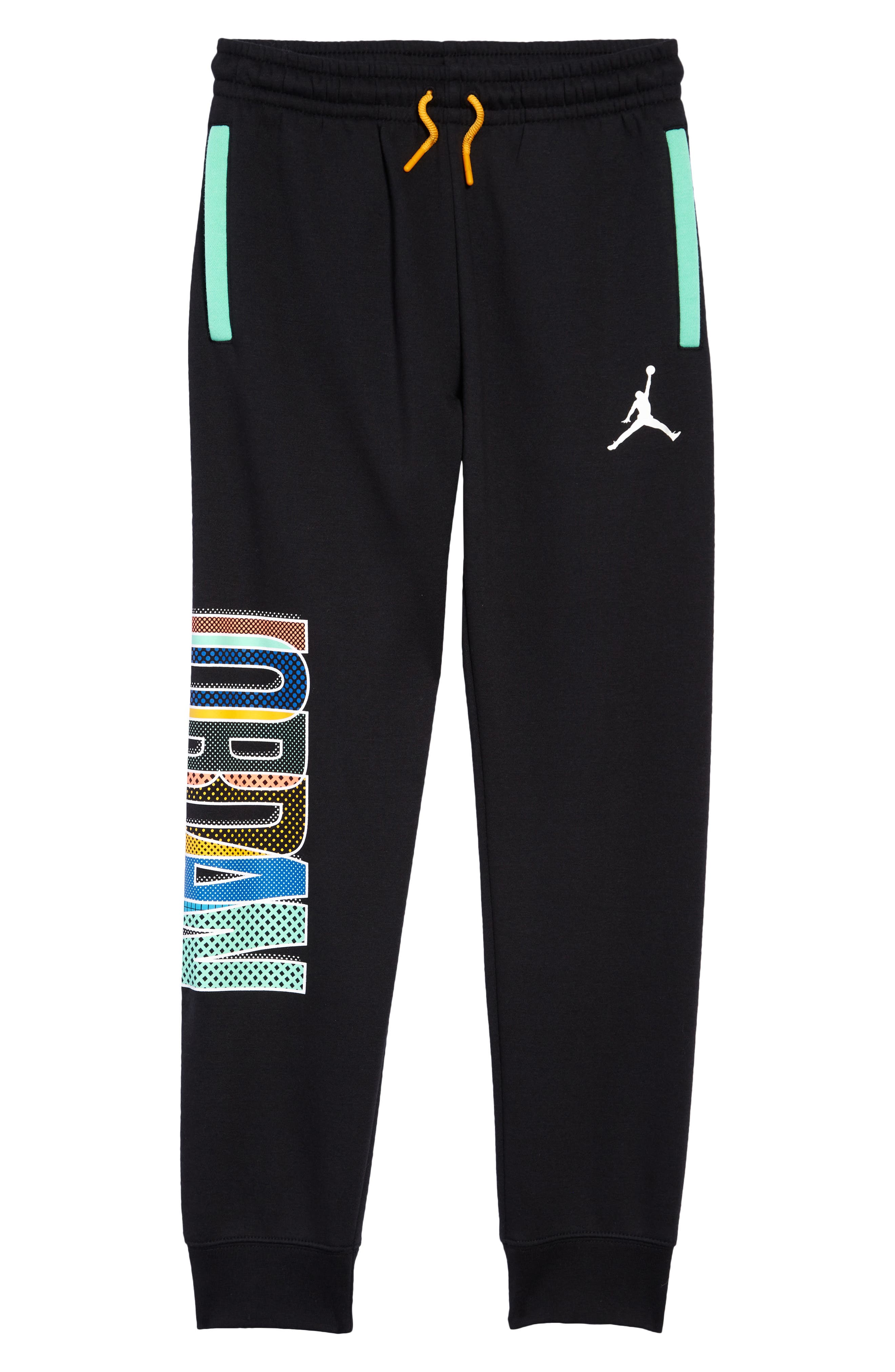 UPC 742728824680 - Jordan Kids' Mismatch Fleece Pants in Black at ...
