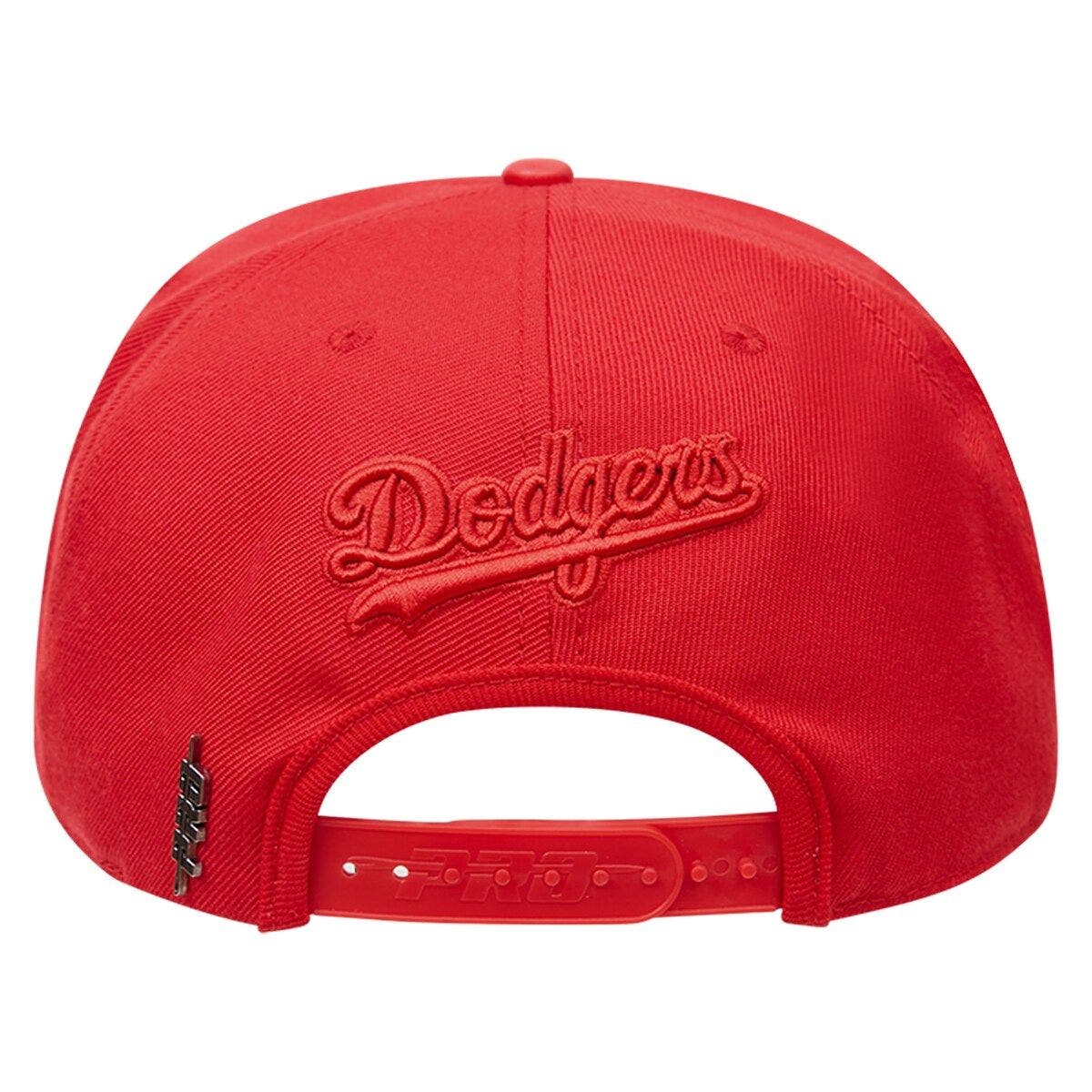 PRO STANDARD Men's Pro Standard Los Angeles Dodgers Triple Red Snapback ...