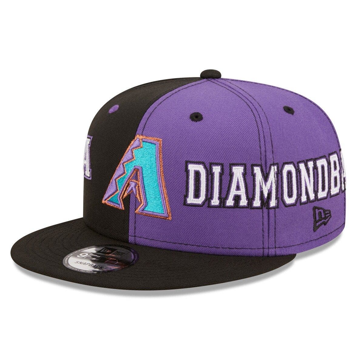 New Era Men's New Era Black/Purple Arizona Diamondbacks Team Split ...