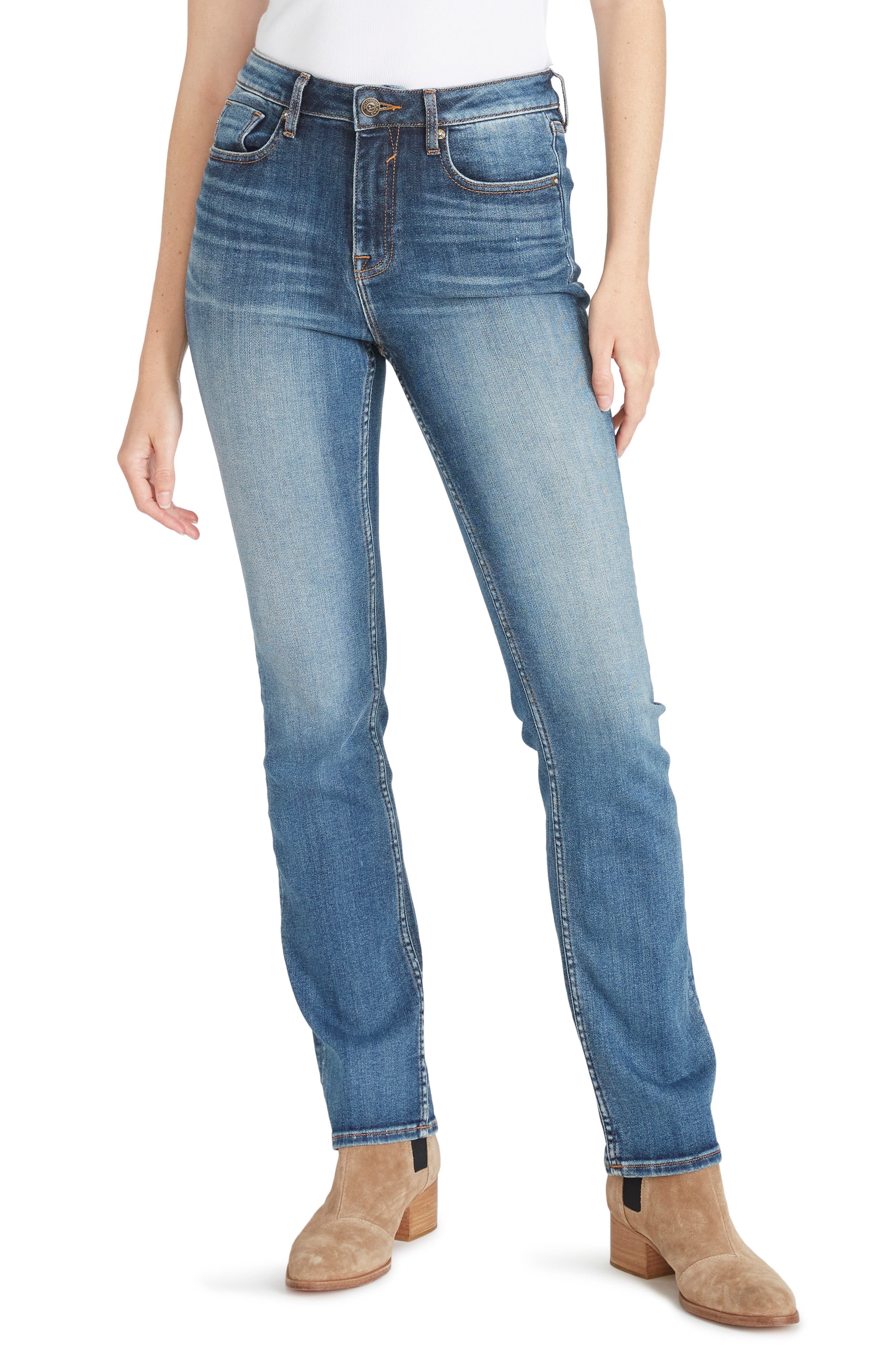 Vigoss Ace High Waist Slim Straight Leg Jeans | Nordstrom