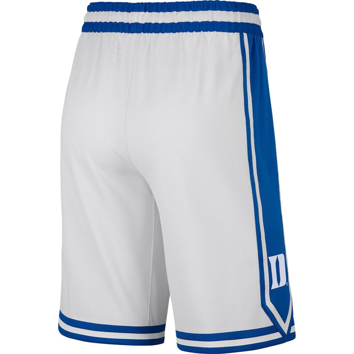 Nike Men's Nike White Duke Blue Devils Replica Team Basketball Shorts ...