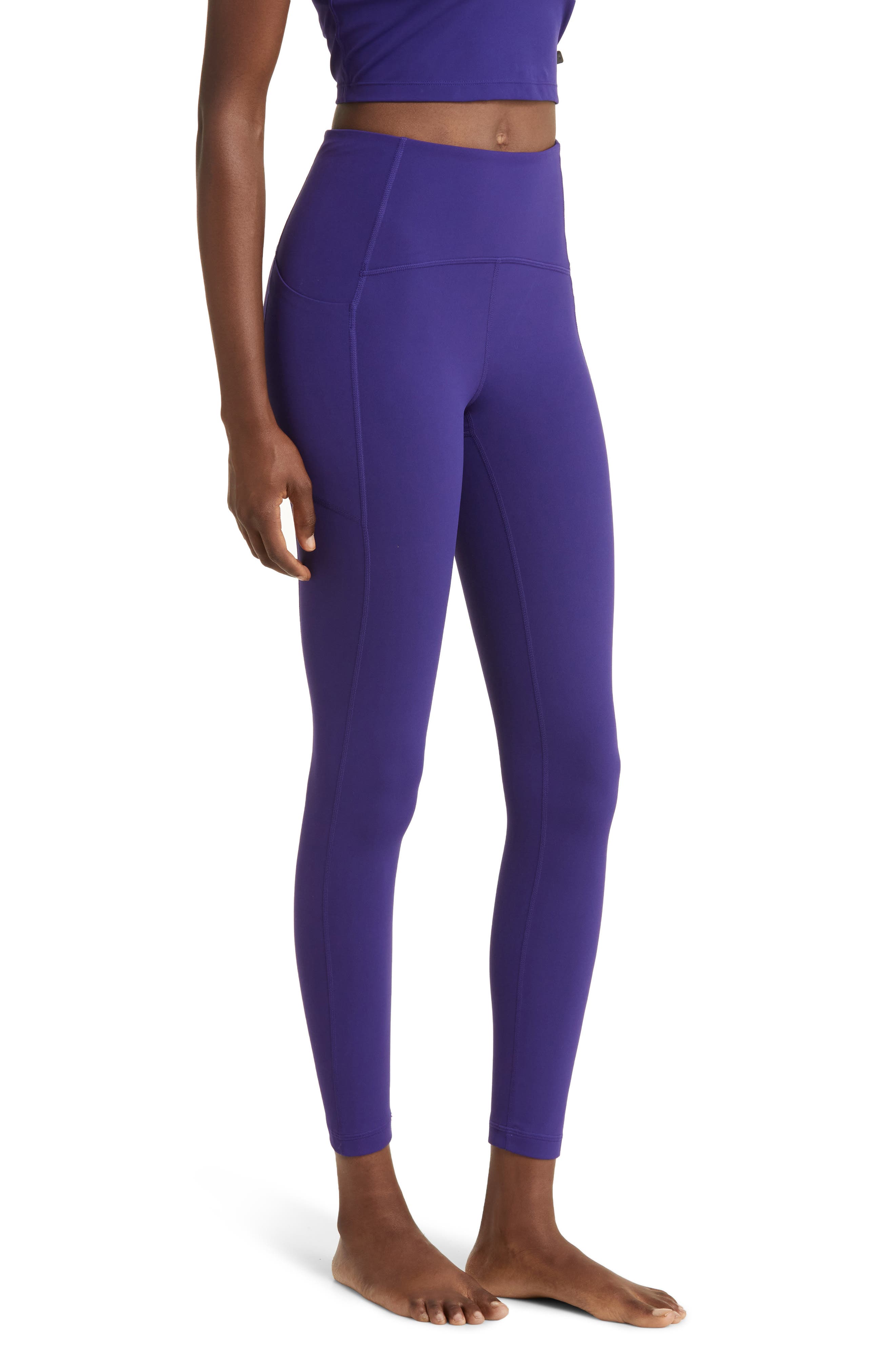 Zella Studio Luxe High Waist Pocket 7/8 Leggings | Nordstrom