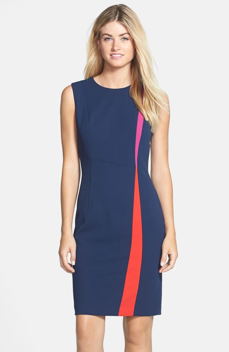 Donna Morgan Colorblock Crepe Sheath Dress Nordstrom