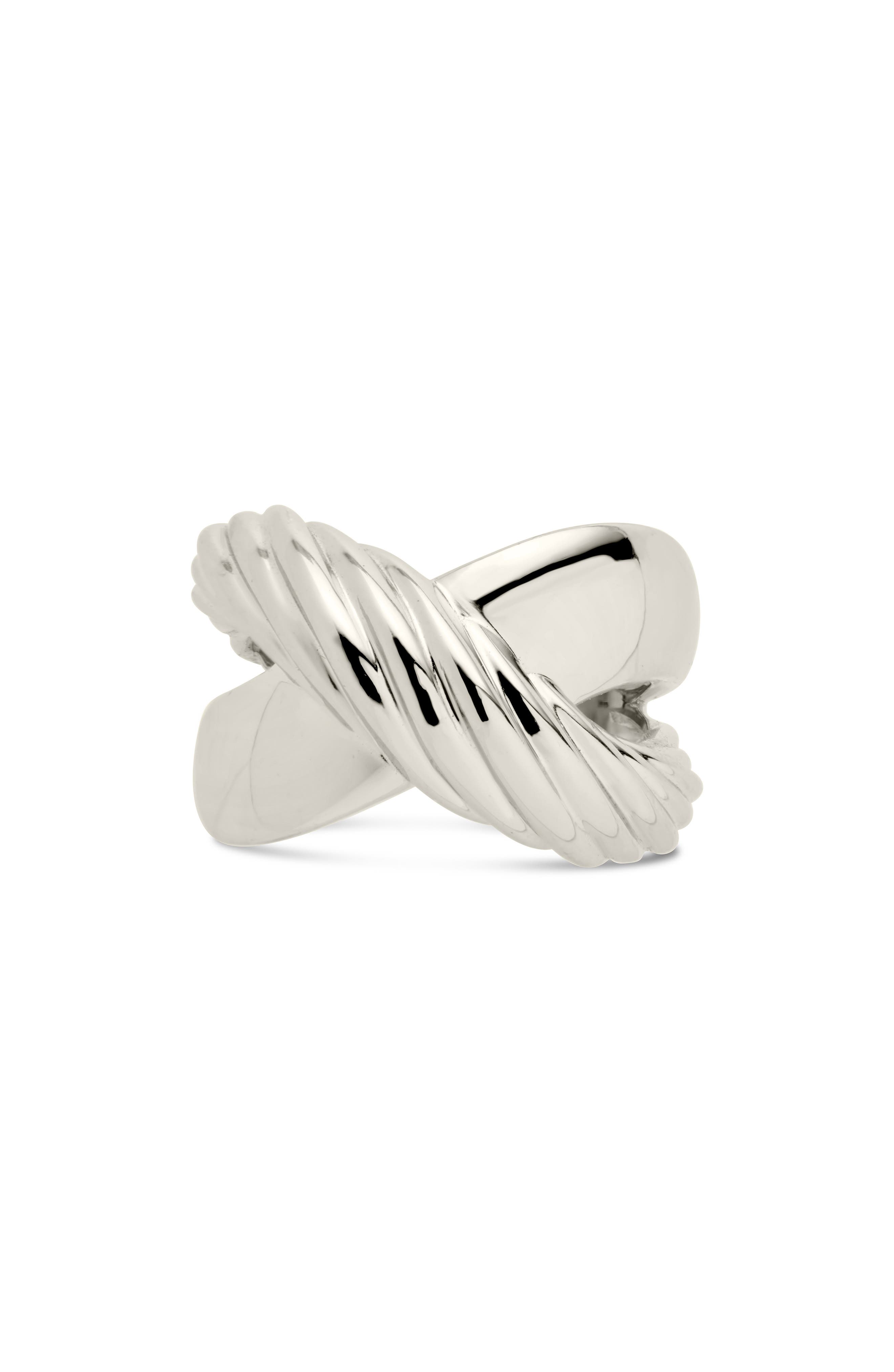 Sterling Forever Myra Cross Ring | Nordstromrack