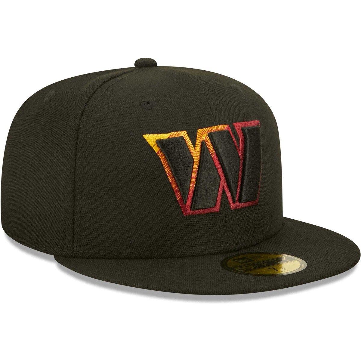 New Era Men's New Era Black Washington Commanders Color Dim 59FIFTY ...