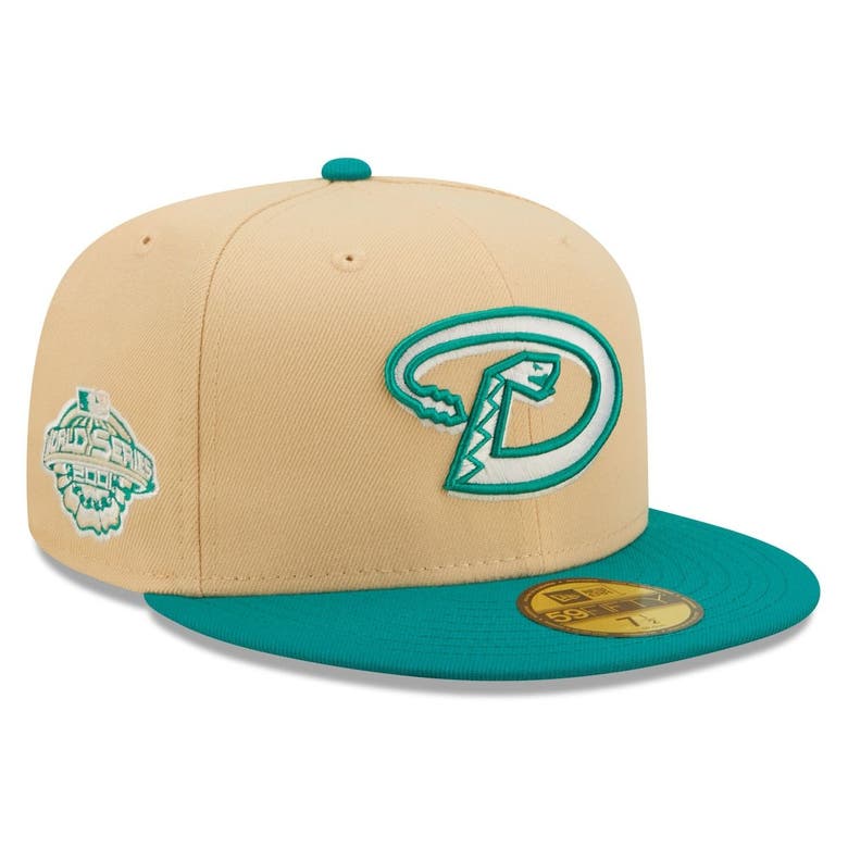 New Era Natural/teal Arizona Diamondbacks Mango Forest 59fifty Fitted ...
