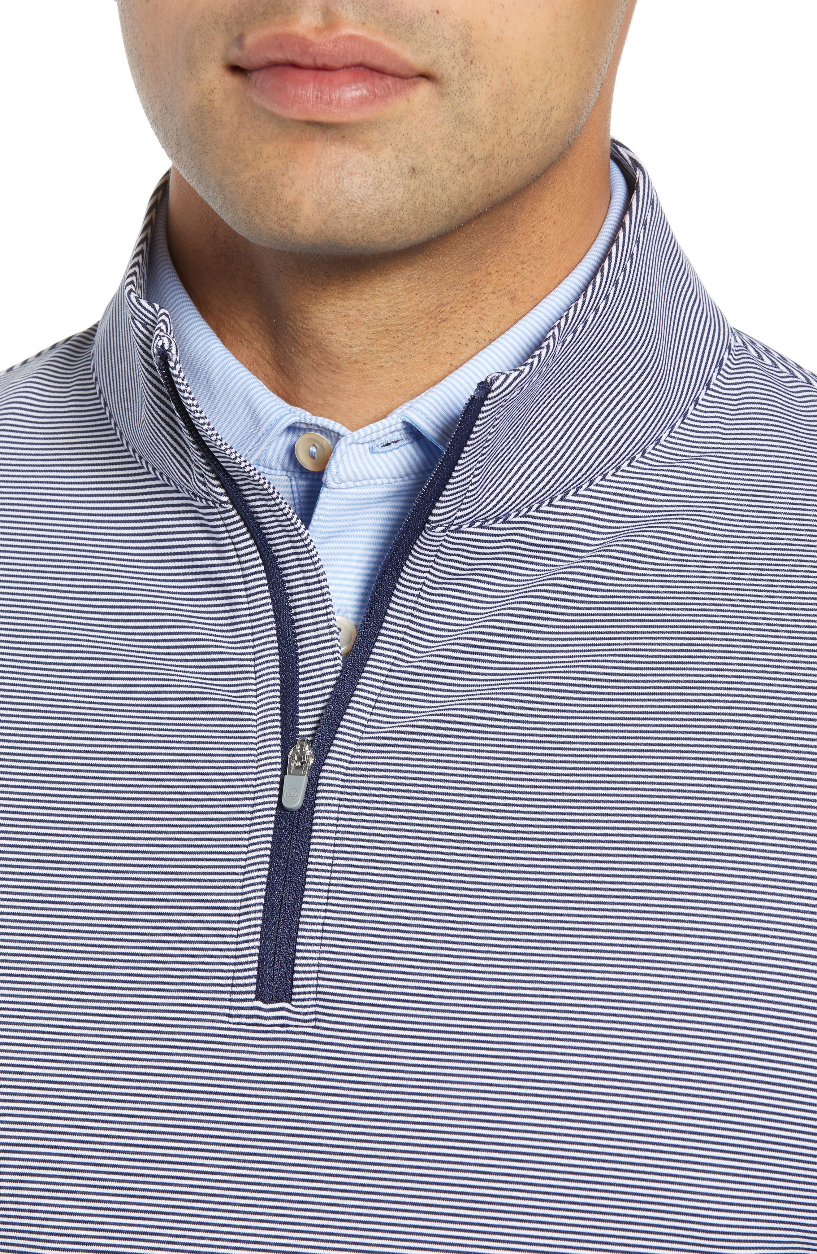 Peter Millar Perth Stripe Quarter Zip Performance Pullover | Nordstrom