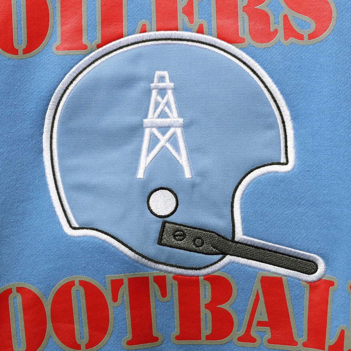 STARTER Men's Starter Light Blue Houston Oilers Locker Room Throwback ...