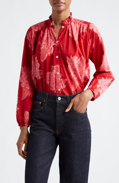 Women's Red Striped Tops | Nordstrom