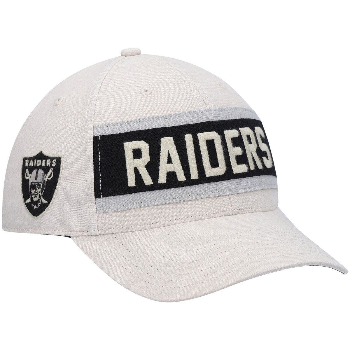 '47 Men's '47 Cream Las Vegas Raiders Crossroad MVP Adjustable Hat ...