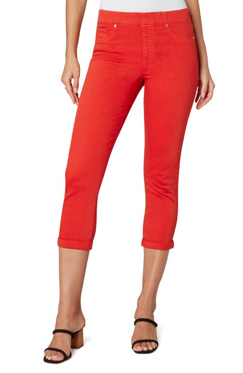 Women's Red Cropped Jeans | Nordstrom