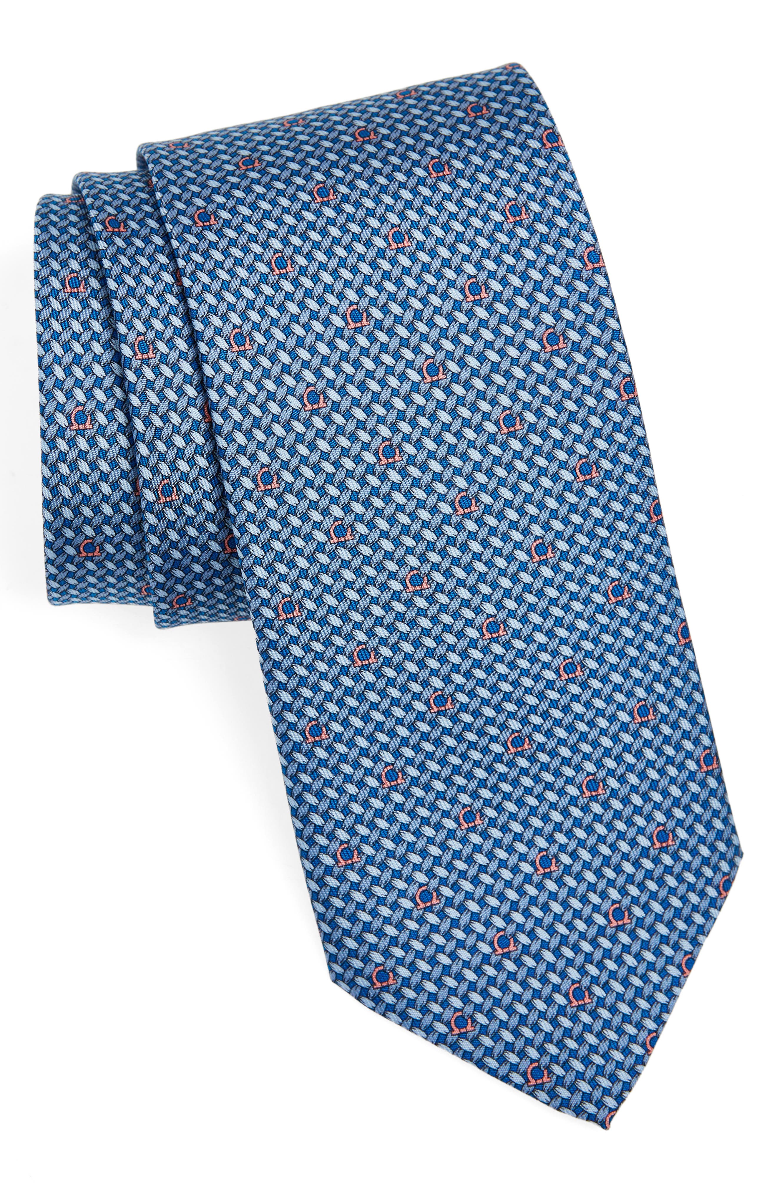 FERRAGAMO Maglia Gancini Print Silk Tie | Nordstrom