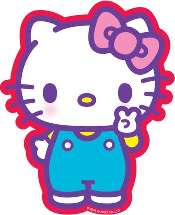 PIPSTICKS x Sanrio Hello Kitty® Peace Sign Vinyl Sticker | Nordstrom