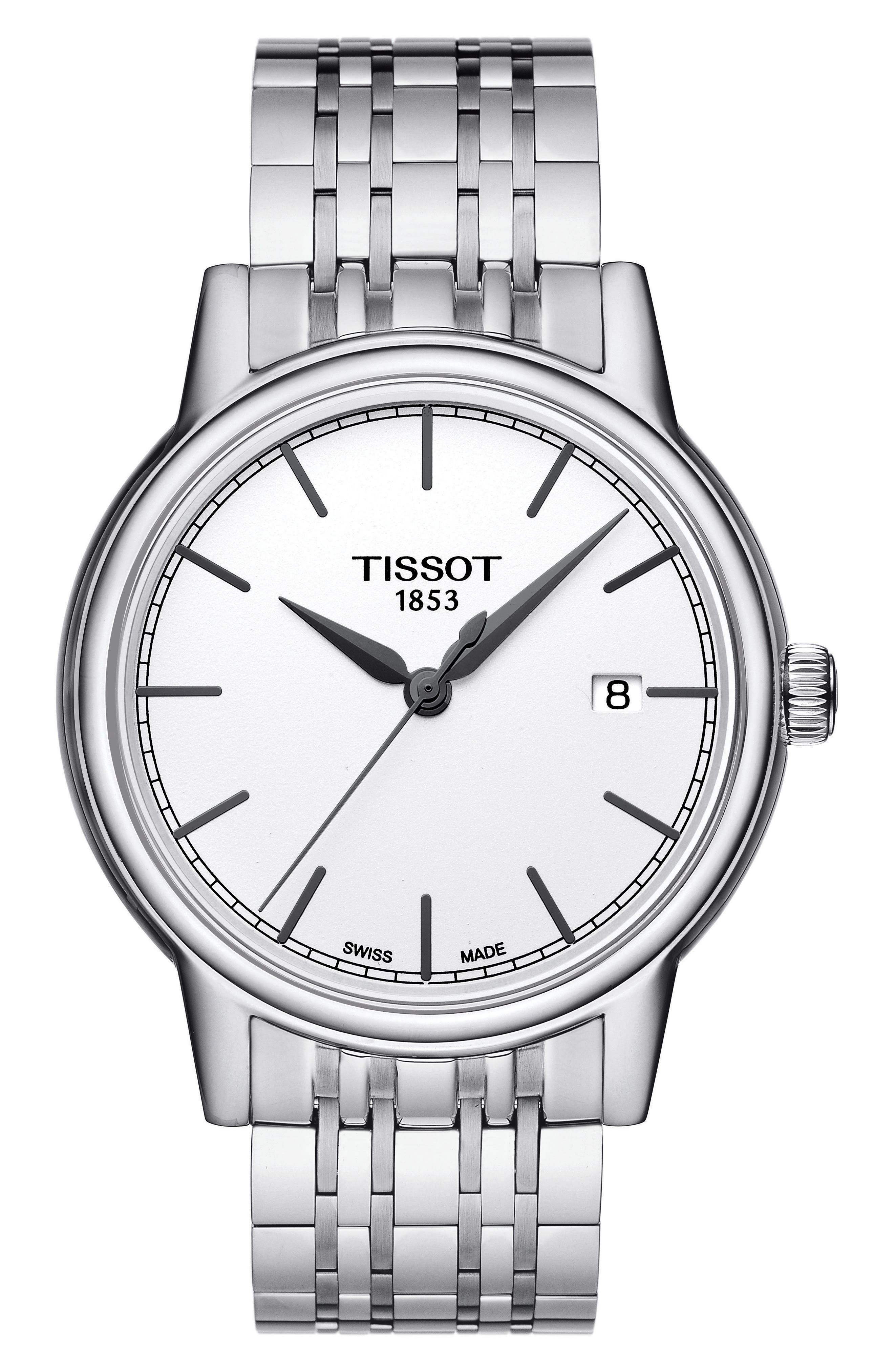 Tissot Carson Bracelet Watch, 39mm | Nordstrom