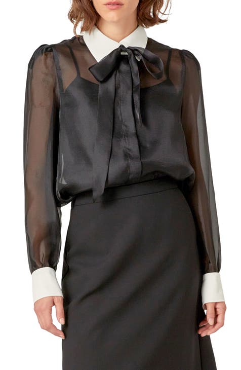 Women's Chiffon Button Up Tops | Nordstrom