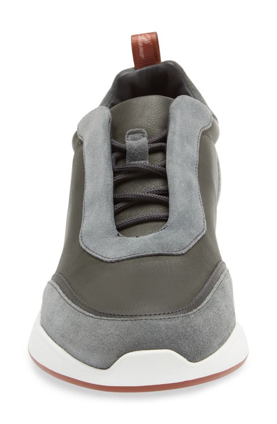 Loro Piana Men's Modular Walk Leather & Suede Sneakers In Gray | ModeSens