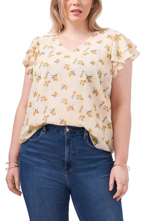 Women's Yellow Plus-Size Tops | Nordstrom