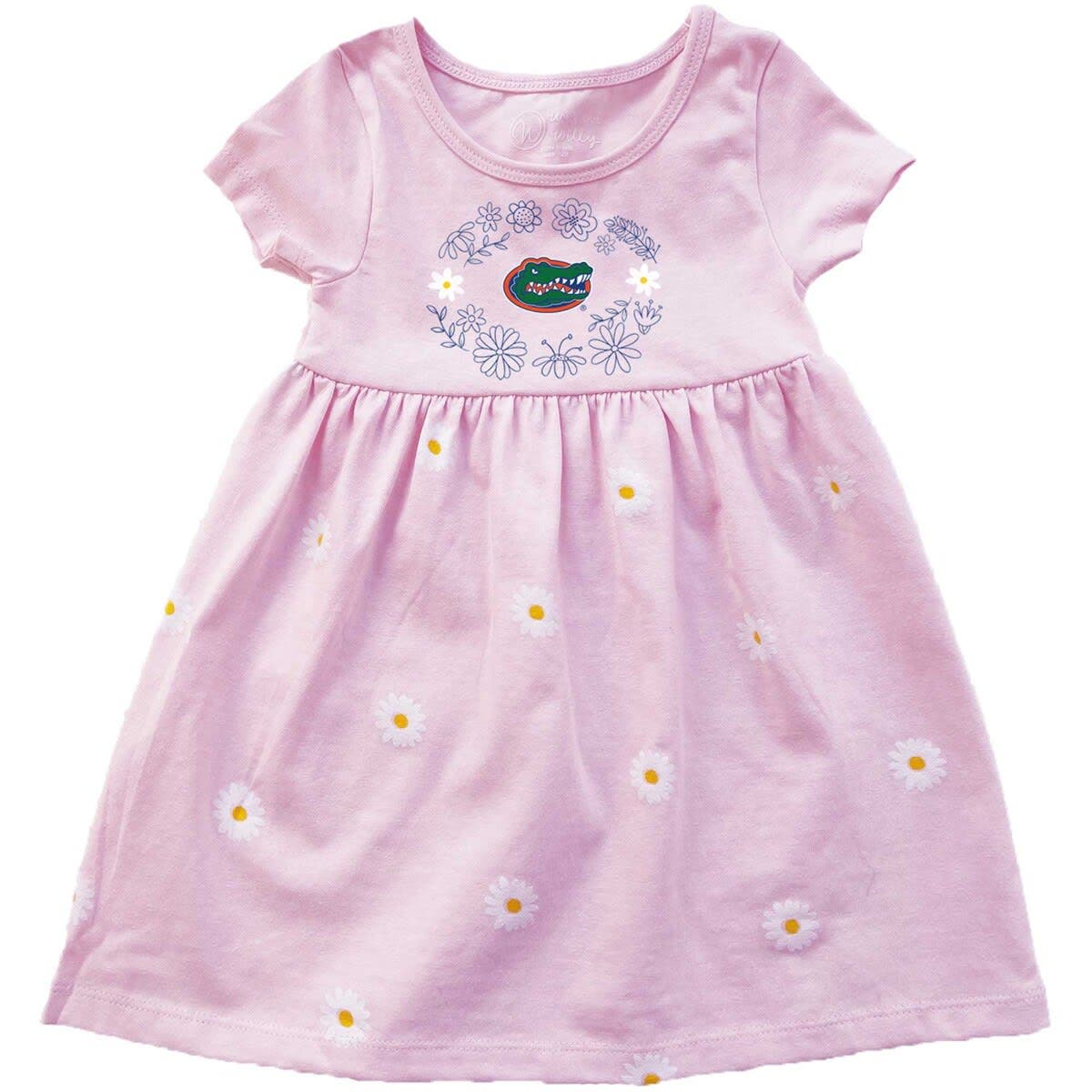 Wes & Willy Babies' Girls Toddler Pink Florida Gators Daisy Dress ...