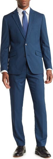 SAVILE ROW CO Pinstripe Two-Piece Suit | Nordstromrack