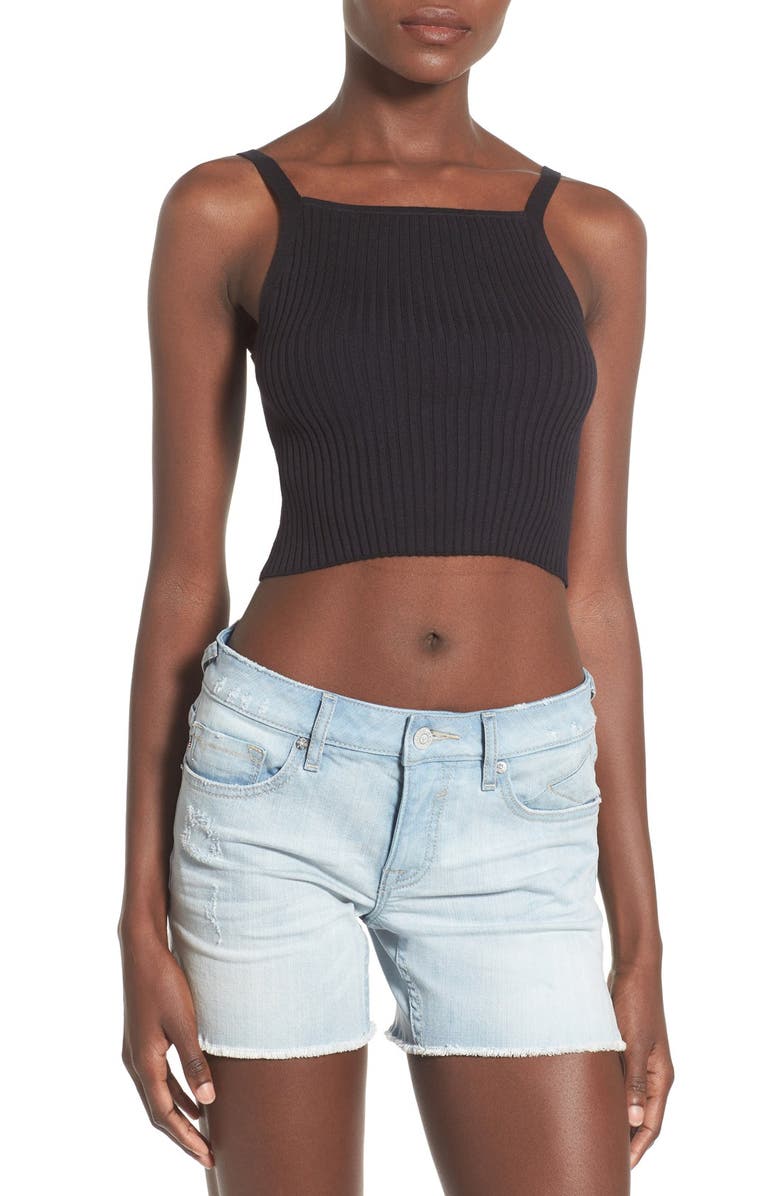 Bp Square Neck Rib Knit Tank Nordstrom