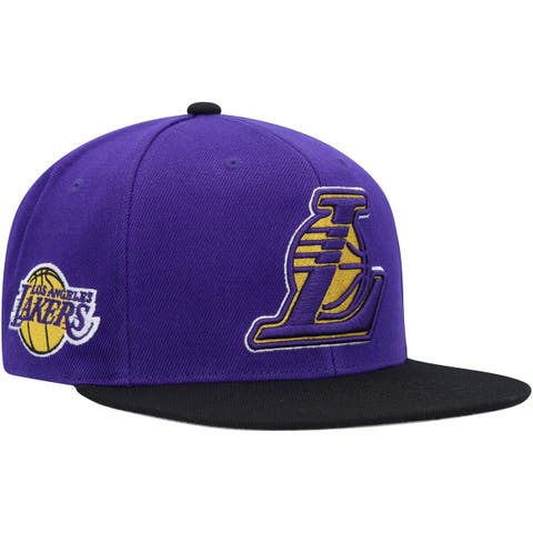Men's Mitchell & Ness Purple/Black Los Angeles Lakers Side Core 2.0 ...