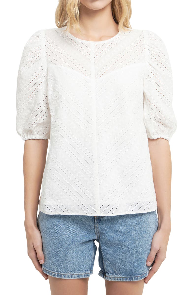 English Factory Eyelet Blouse | Nordstrom