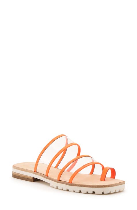 Women's Orange Flat Sandals | Nordstrom