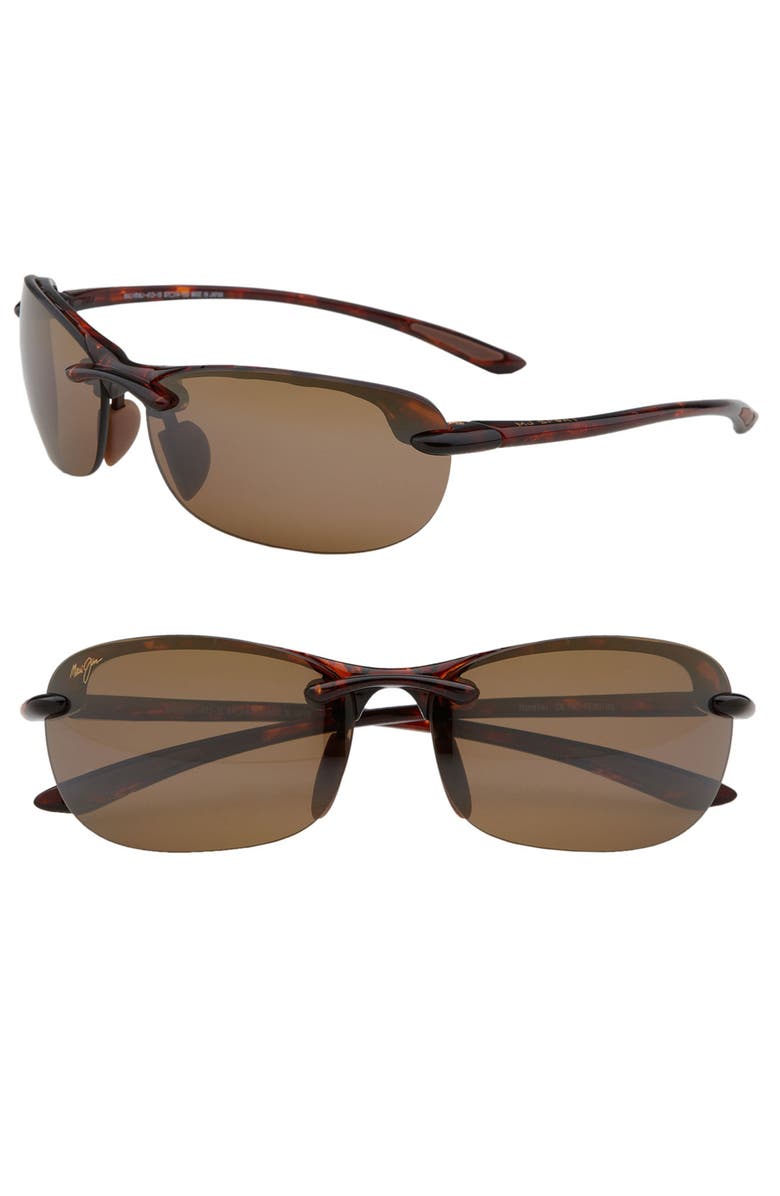 Maui Jim Hanalei 64mm Polarizedplus2® Rimless Sunglasses Nordstrom