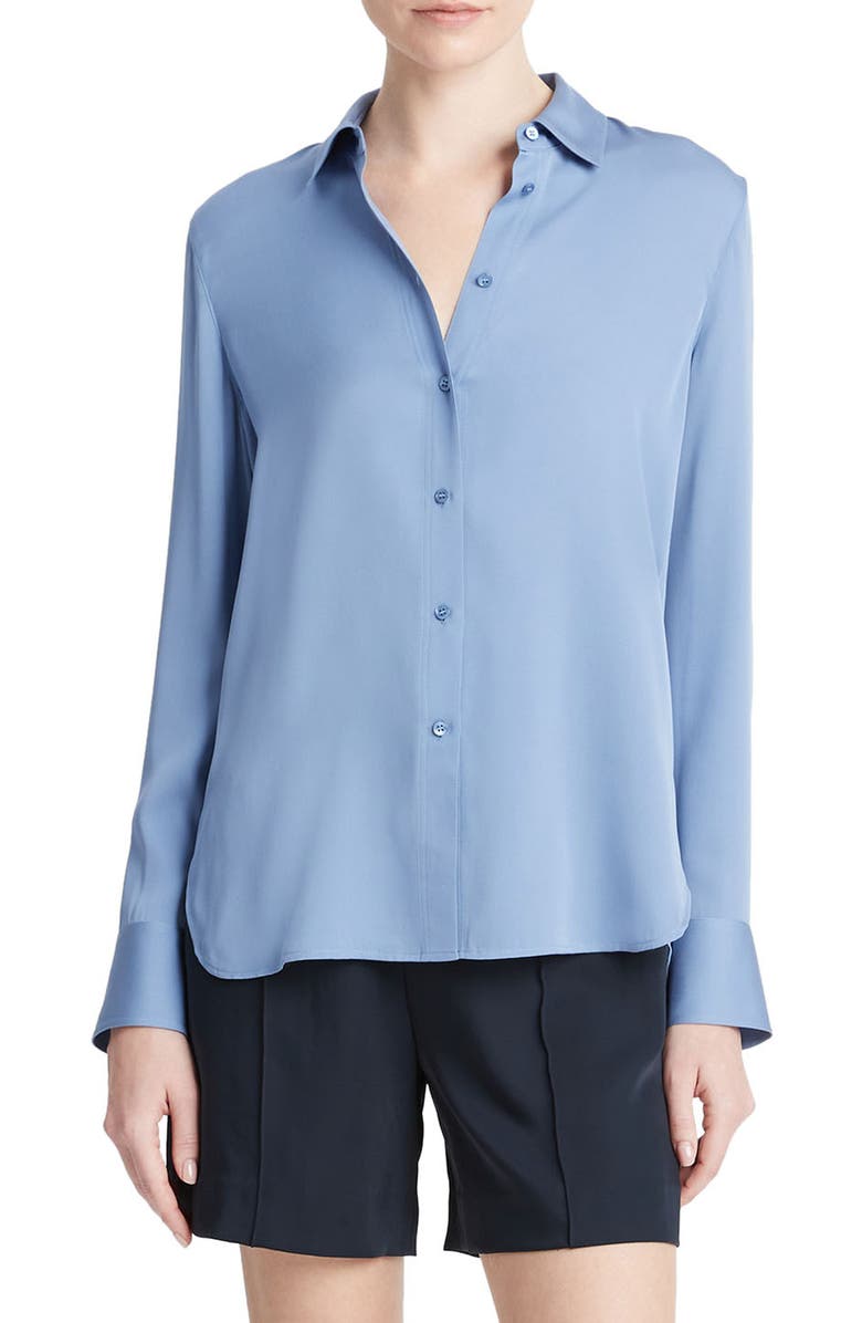 Vince Stretch Silk Blouse | Nordstrom