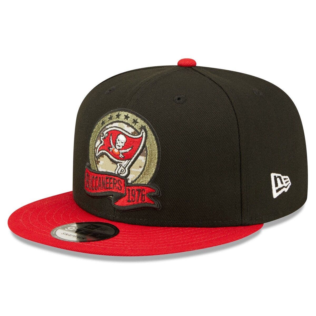 New Era Men's New Era Black/Red Tampa Bay Buccaneers 2022 Salute To ...