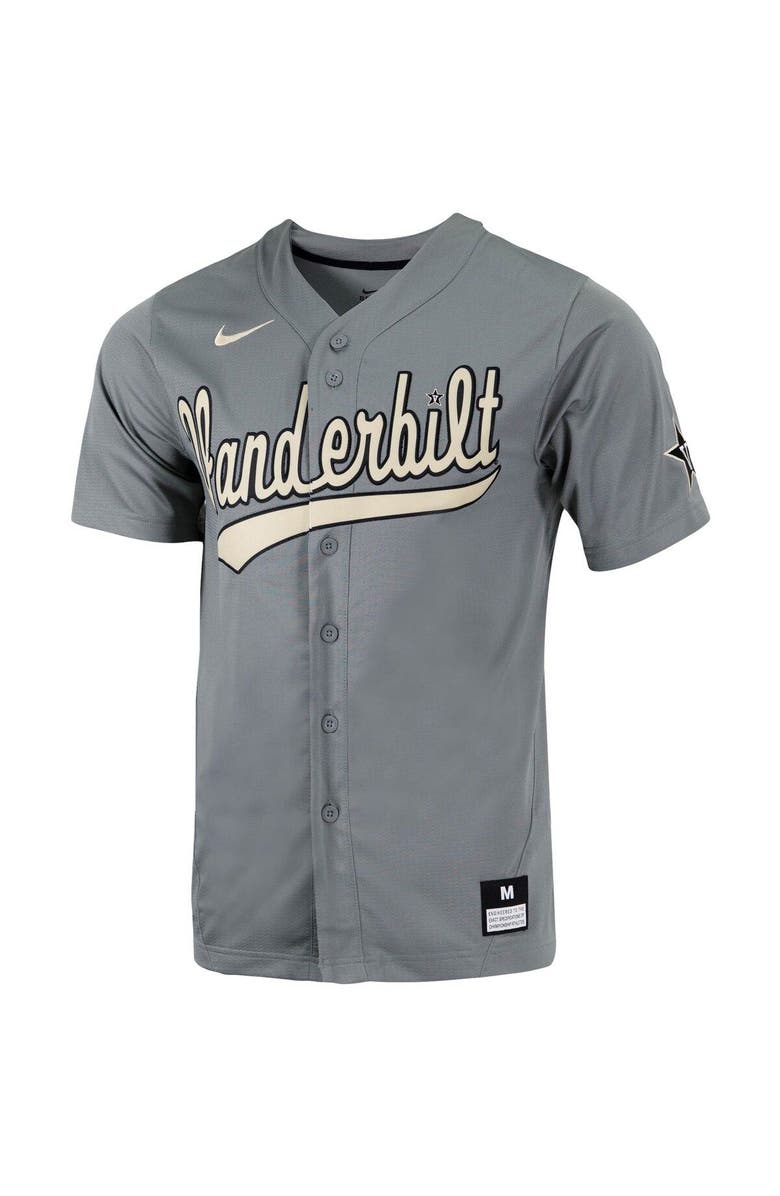Nike Men's Nike Charcoal Vanderbilt Commodores Replica Full-Button ...
