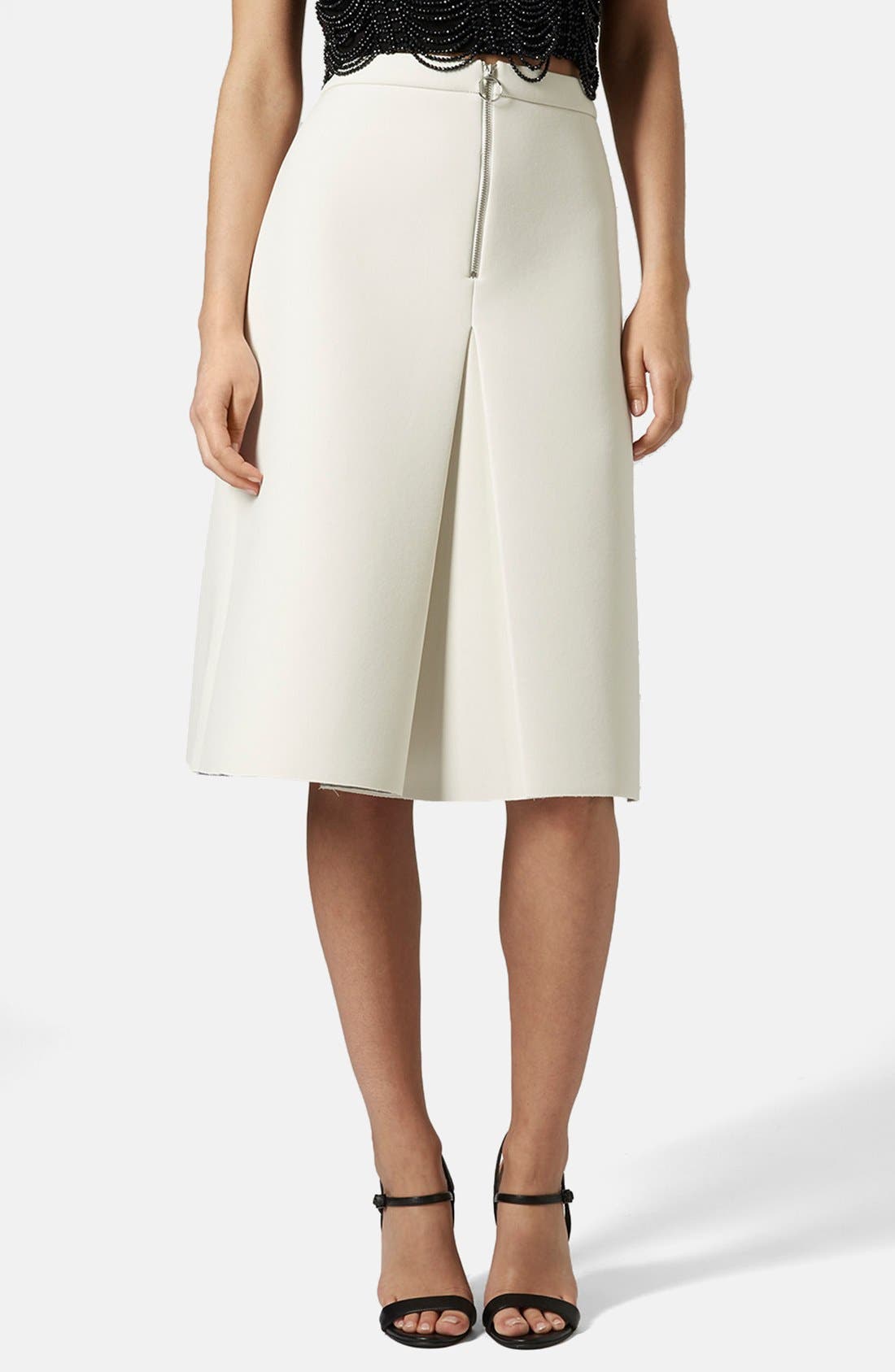 Topshop Inverted Pleat Midi Skirt | Nordstrom