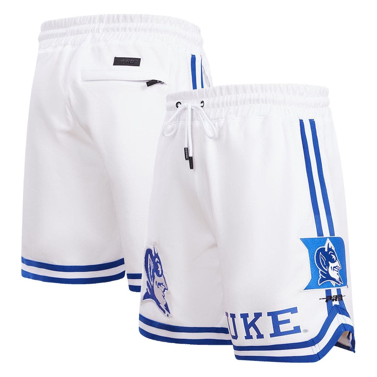 PRO STANDARD Men's Pro Standard White Duke Blue Devils Classic Shorts ...