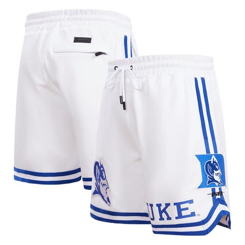 Men's Pro Standard White Duke Blue Devils Classic Shorts
