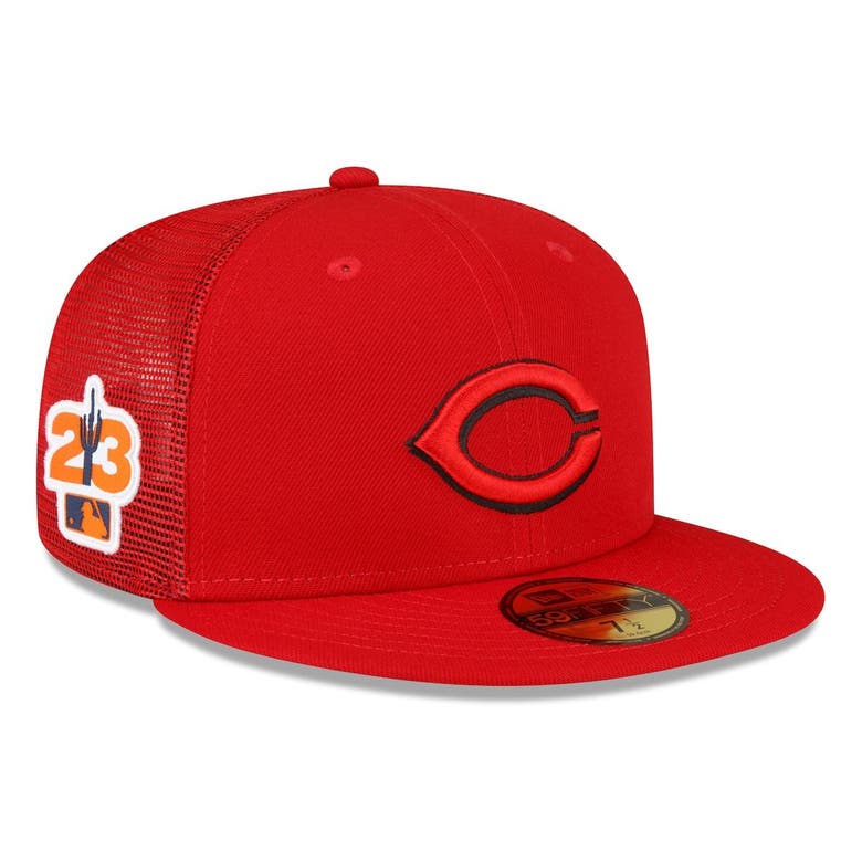 New Era Red Cincinnati Reds 2023 Spring Training 59fifty Fitted Hat ...