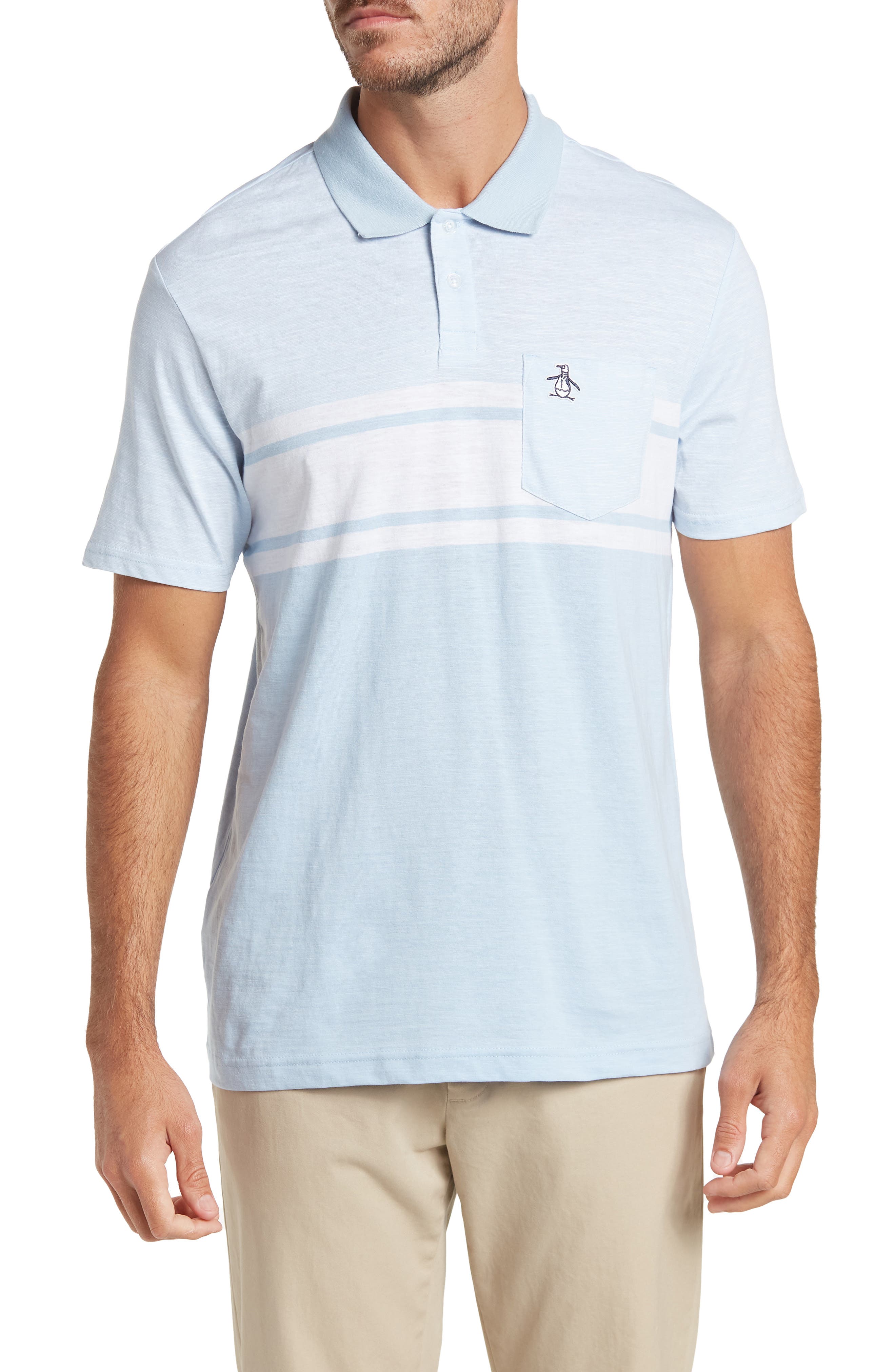 Original Penguin Colorblock Stripe Pocket Polo | Nordstromrack