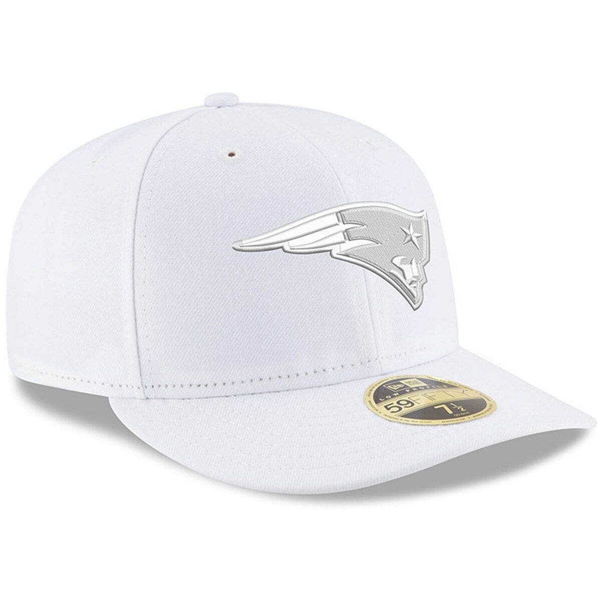 New Era Men's New Era New England Patriots White on White Low Profile ...