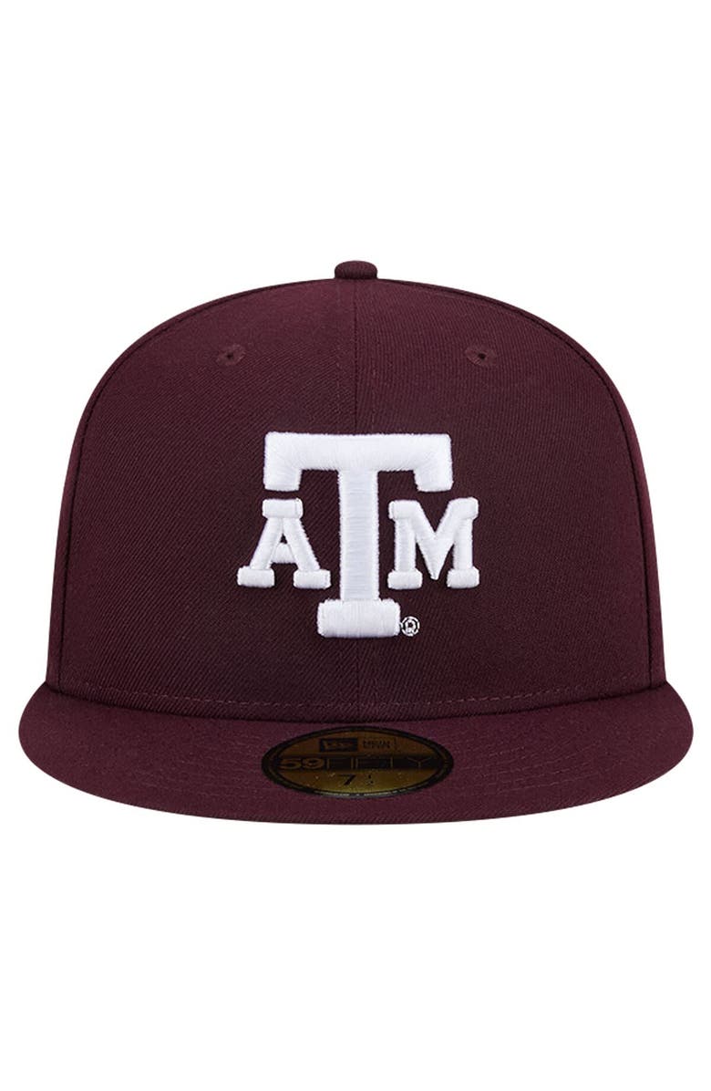 New Era Men's New Era Maroon Texas A&M Aggies Throwback 59FIFTY Fitted ...