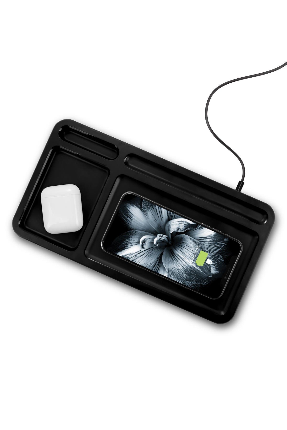 Argento Sc Qi Wireless Charging Tech V Desktop Organizer In Black ...