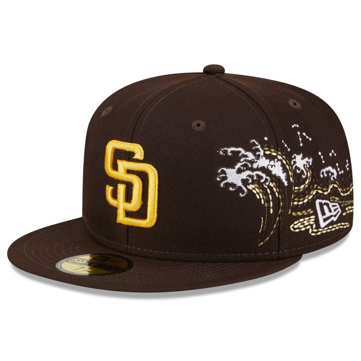 New Era Men's New Era Brown San Diego Padres Tonal Wave 59FIFTY Fitted ...