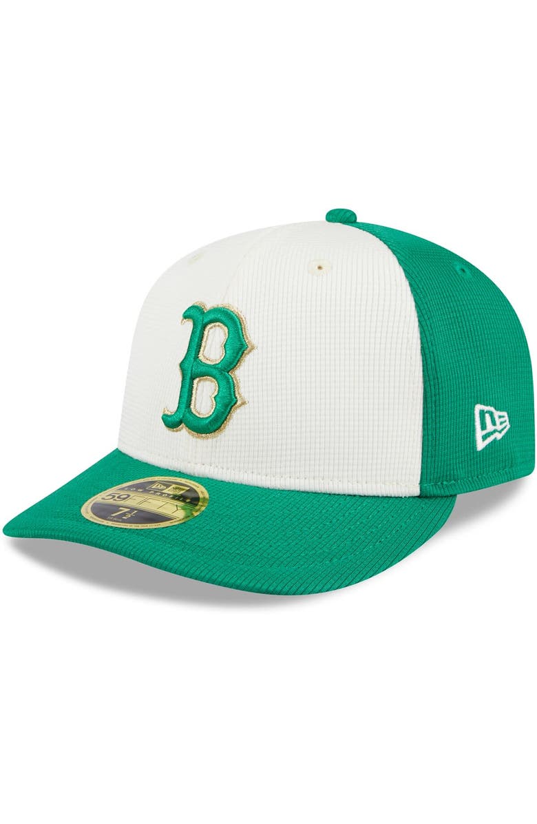 New Era Men's New Era White/Green Boston Red Sox 2024 St. Patrick's Day Low Profile 59FIFTY ...