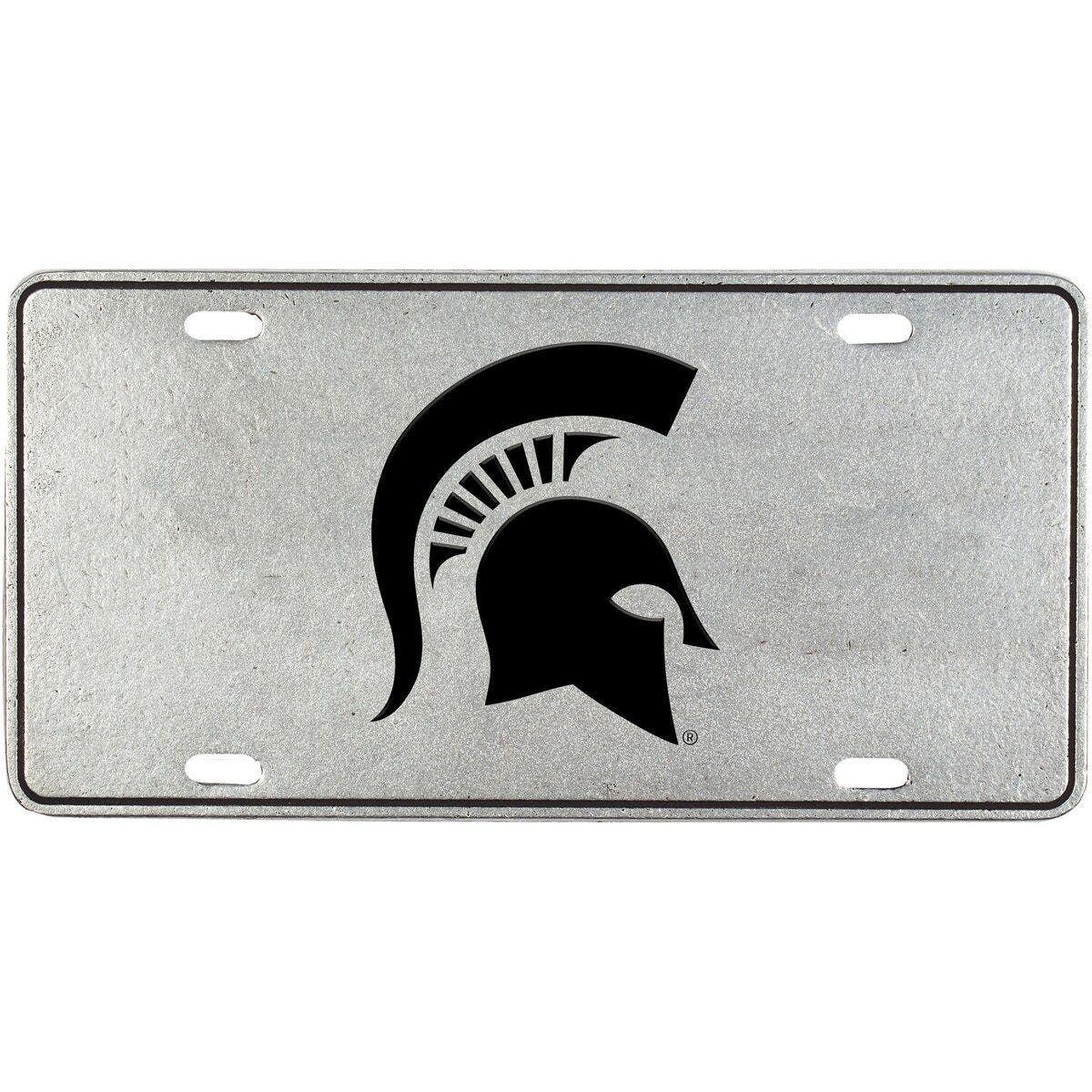 CARSON INDUSTRIES Pewter Michigan State Spartans Rectangle License ...